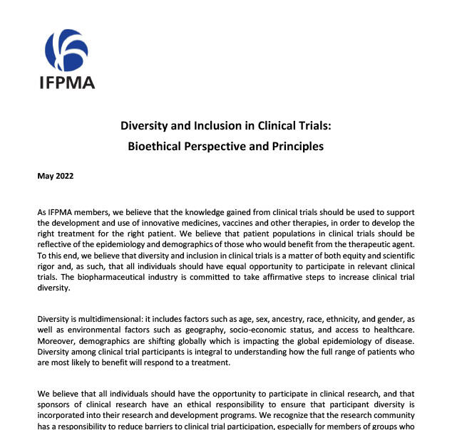 Quality, safety, and efficacy of therapeutical products - IFPMA
