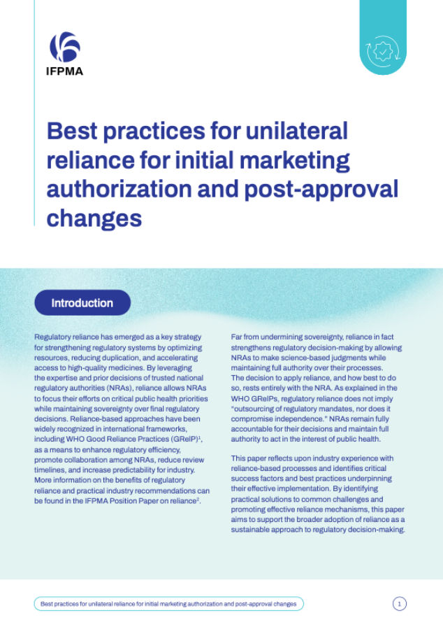 Best practices for unilateral reliance for initial marketing ...